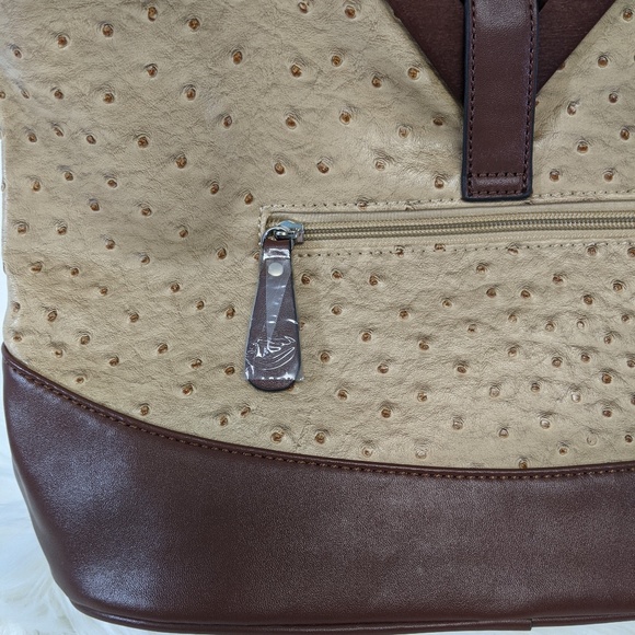 MG Collection | Bags | Mg Collection Fauxostrichwood Shoulderhand Bag ...